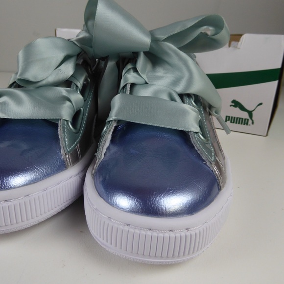 Puma | Shoes | Puma Basket Heart Bauble Colorblock Sneakers Nib | Poshmark